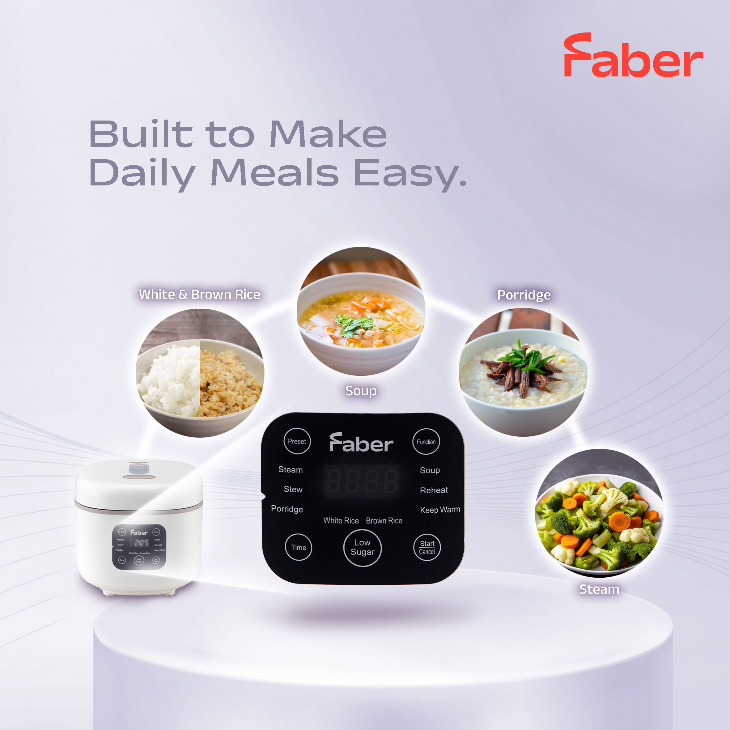 FABER DIGITAL RICE COOKER FRC K15-LS | Faber