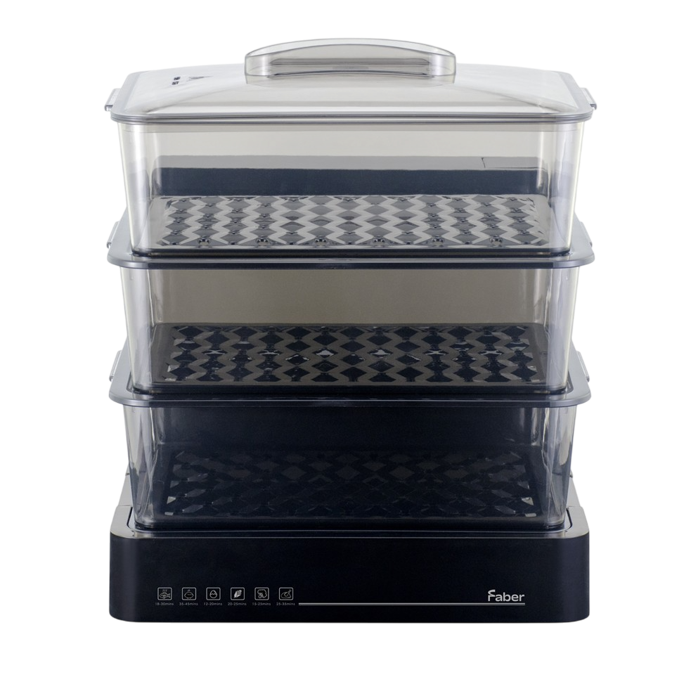 FABER FOOD STEAMER RETRO-BLACK FFS 316 | Faber