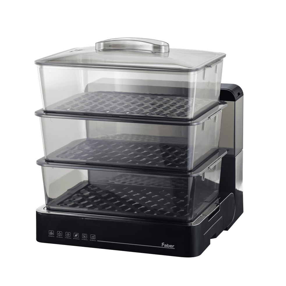 FABER FOOD STEAMER RETRO-BLACK FFS 316 | Faber
