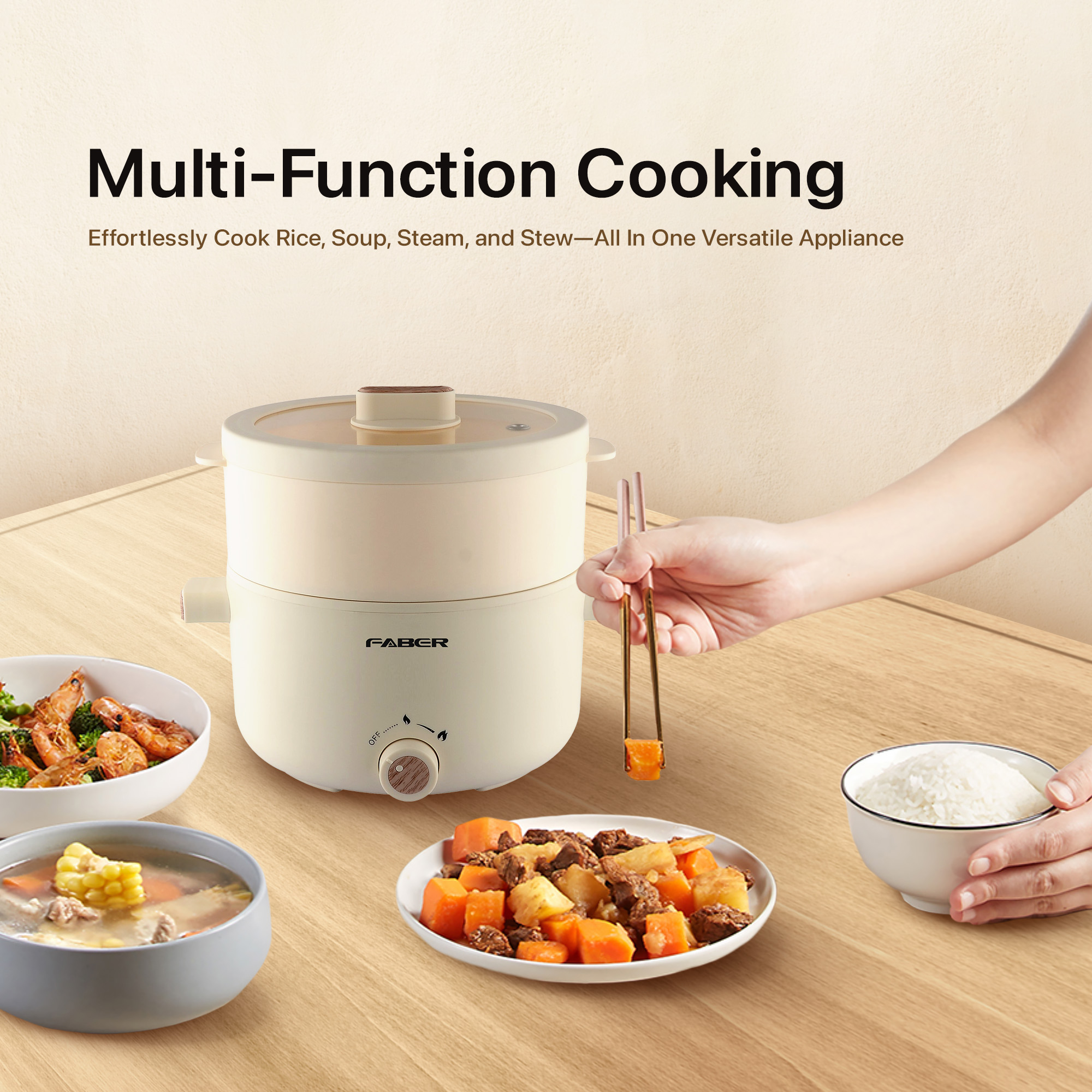 FABER MULTI COOKER PINE-S FMC-1508WH | Faber