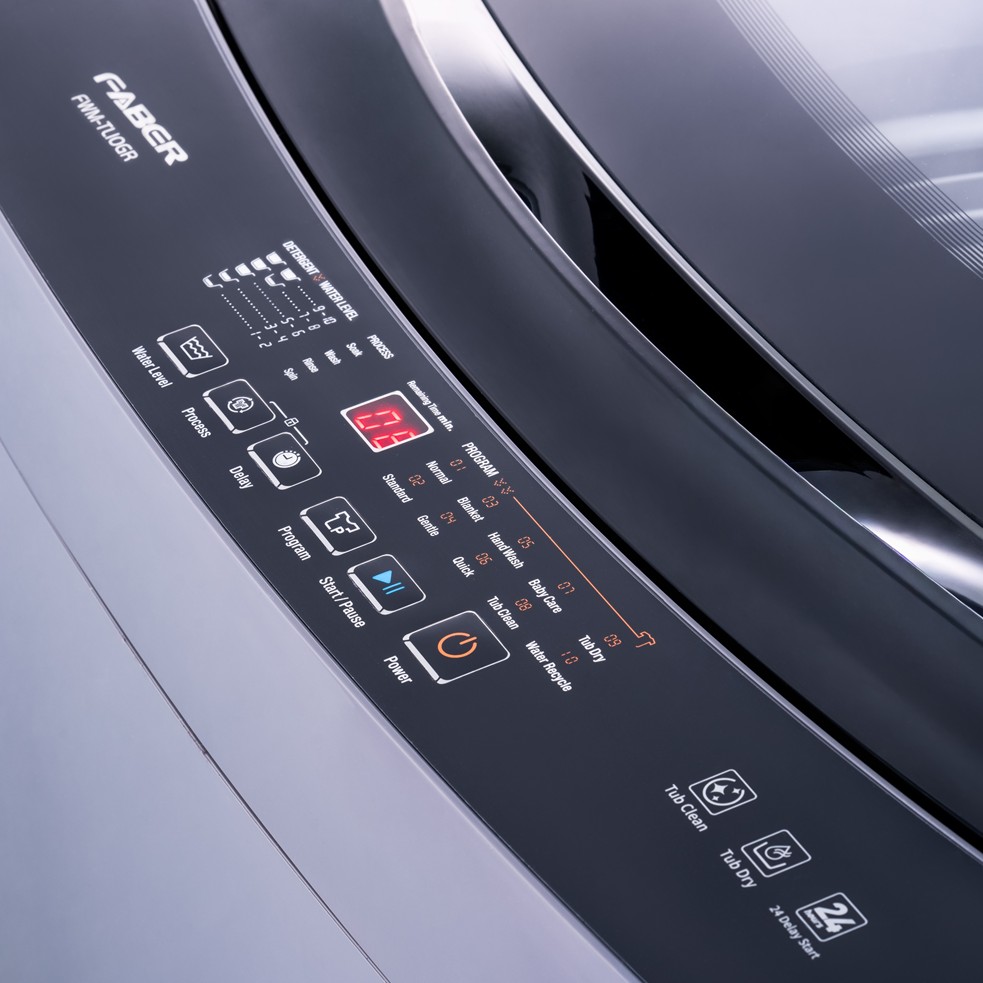 FABER 10KG TOP LOAD WASHER FWM-TL10GR [OUT OF STOCK] | Faber