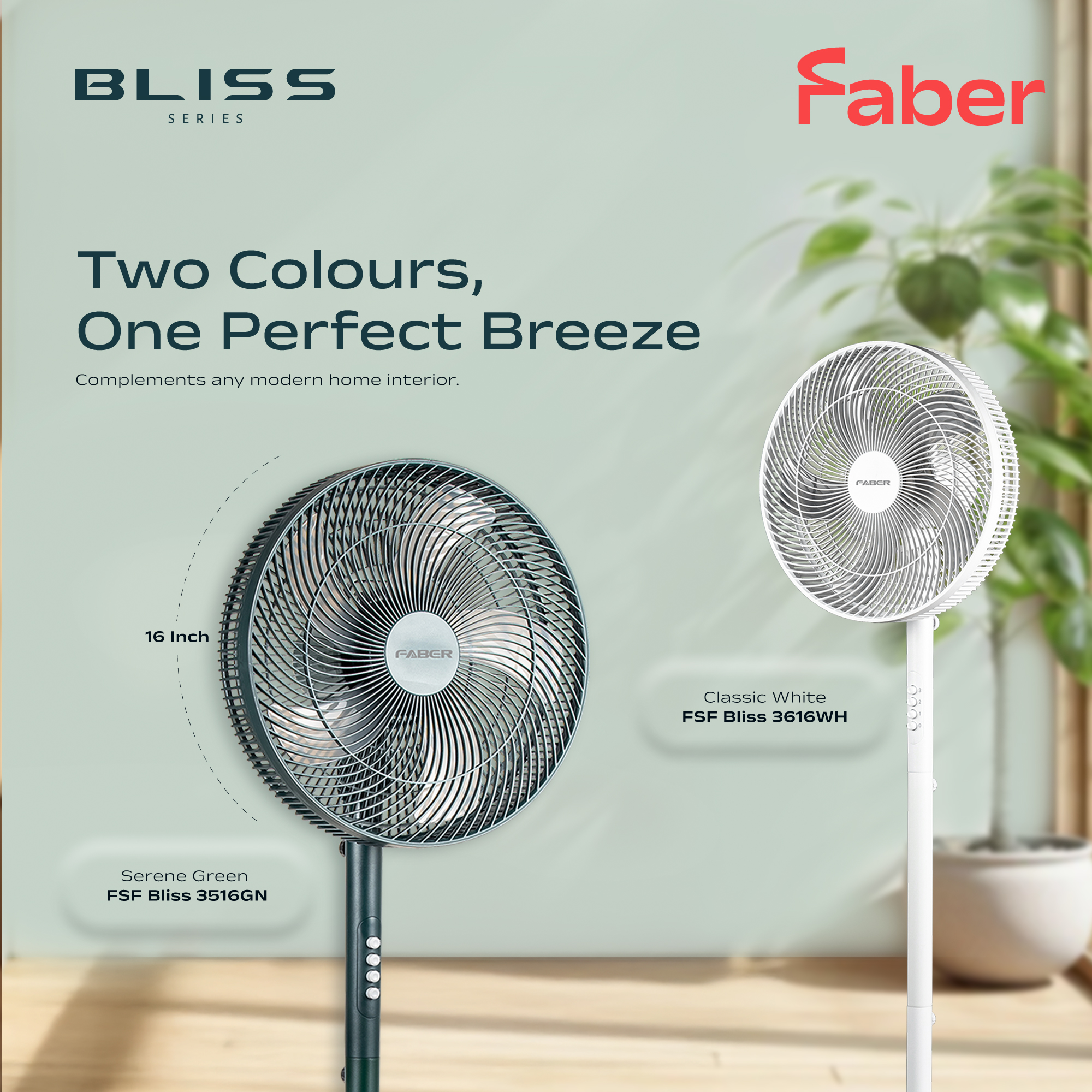 FABER STAND FAN FSF BLISS 3616WH | Faber